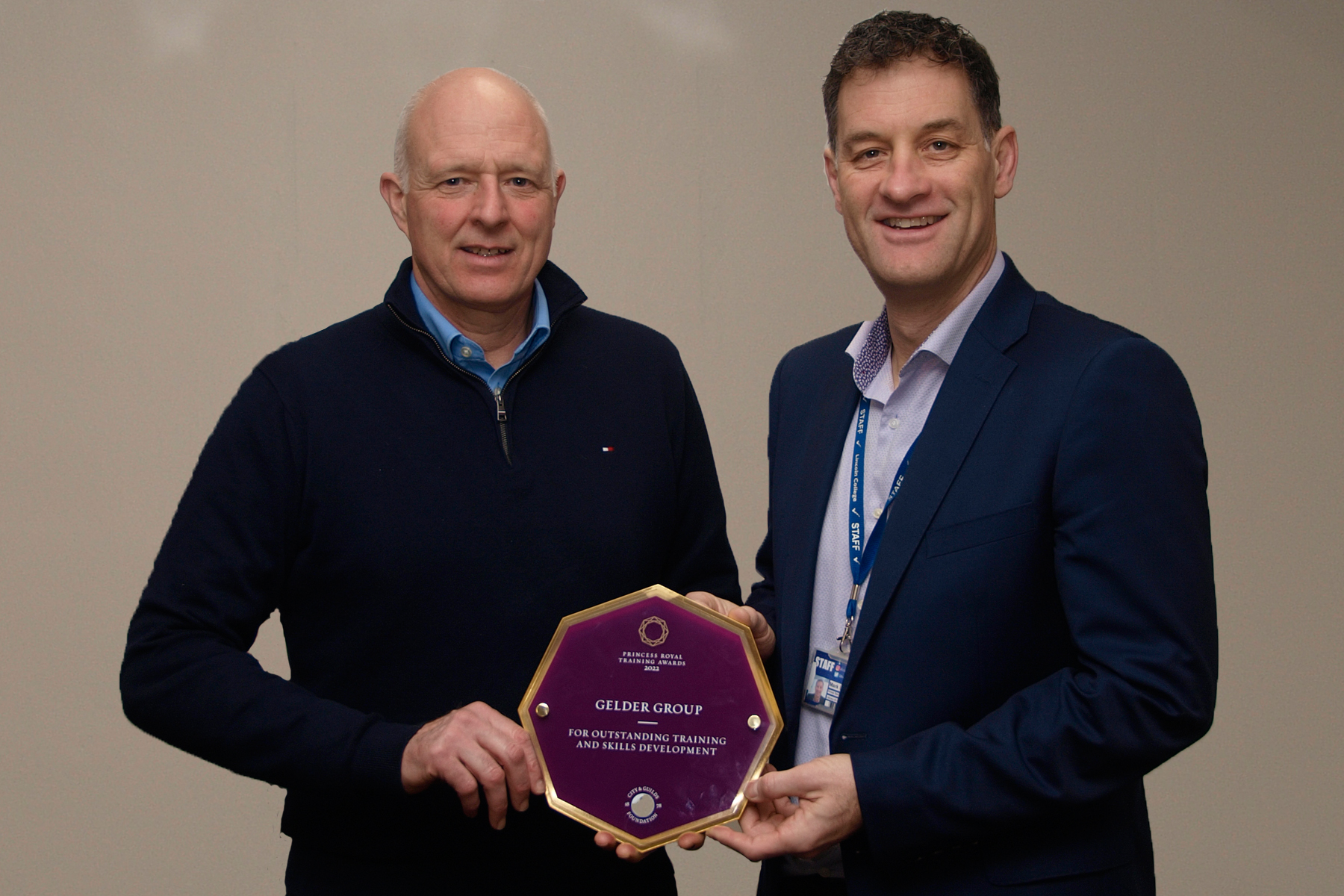 Lincoln College Recognised by Gelder Group for their Contribution in ...