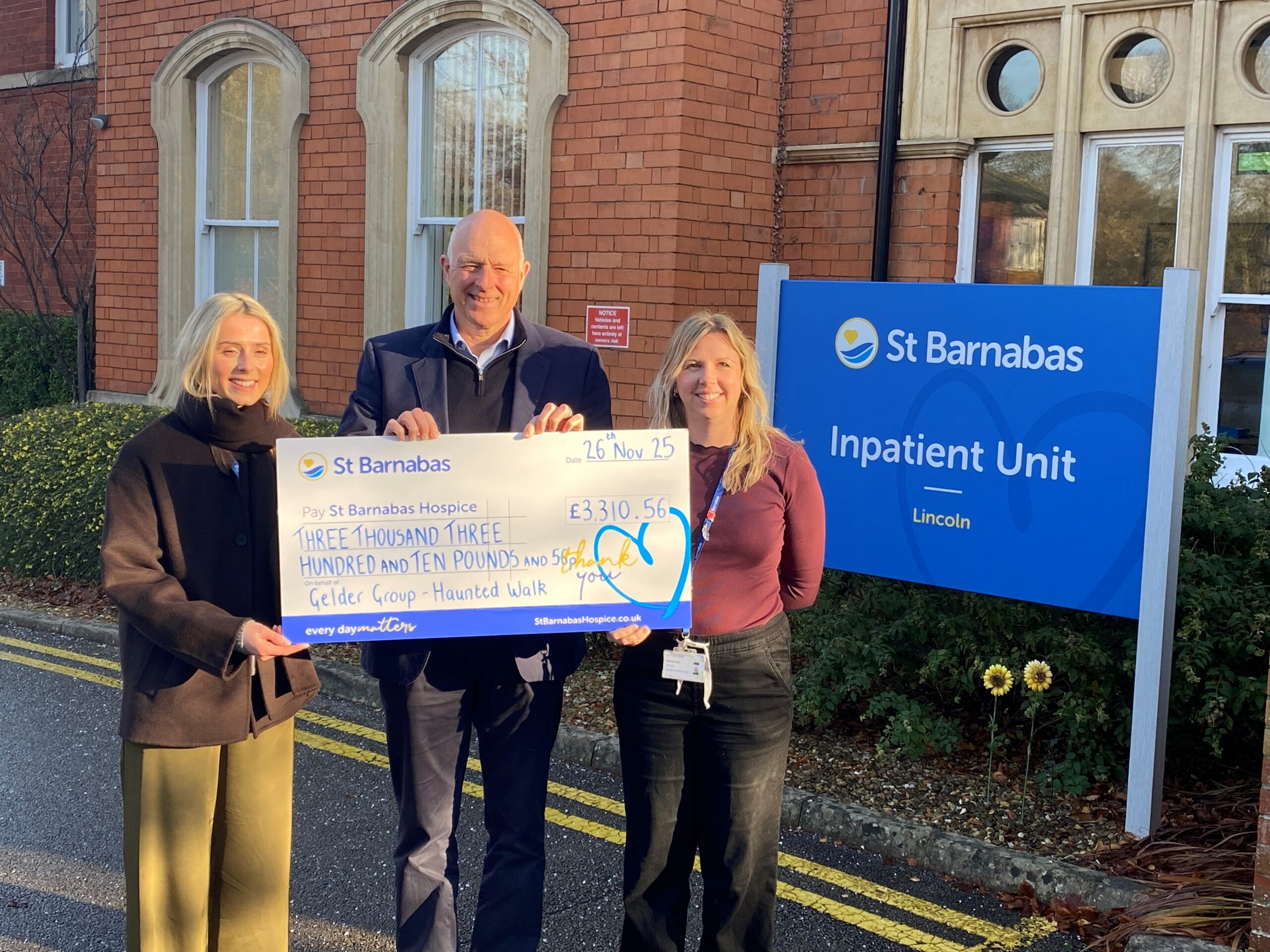 Gelder Group deliver St Barnabas an early Christmas Present | Gelder Group